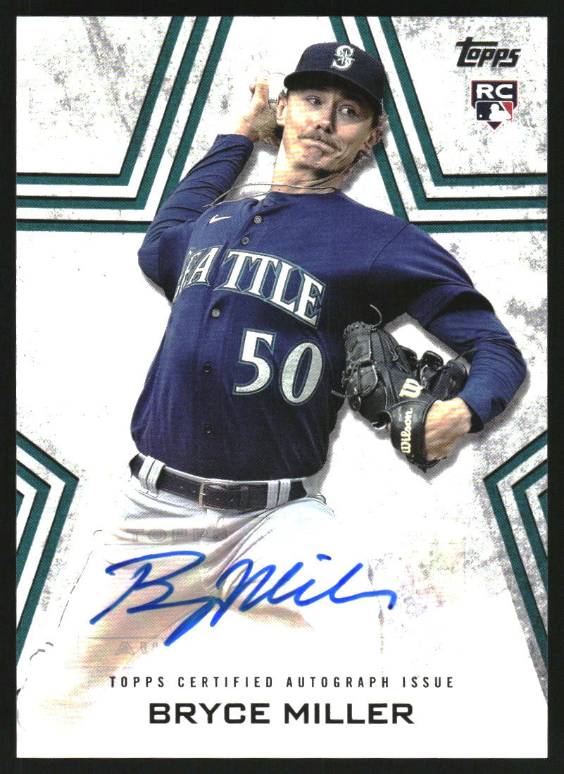 2023 Topps Update Baseball Stars Autographs #BSABRY Bryce Miller RC Au ...