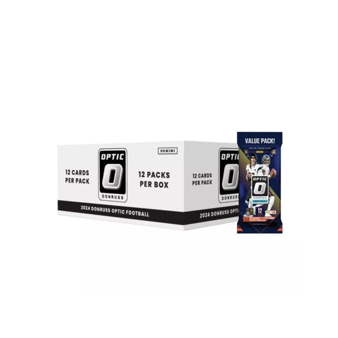 2024 Panini Optic Football Cello Box 12 Fat Packs – Burbank Cards