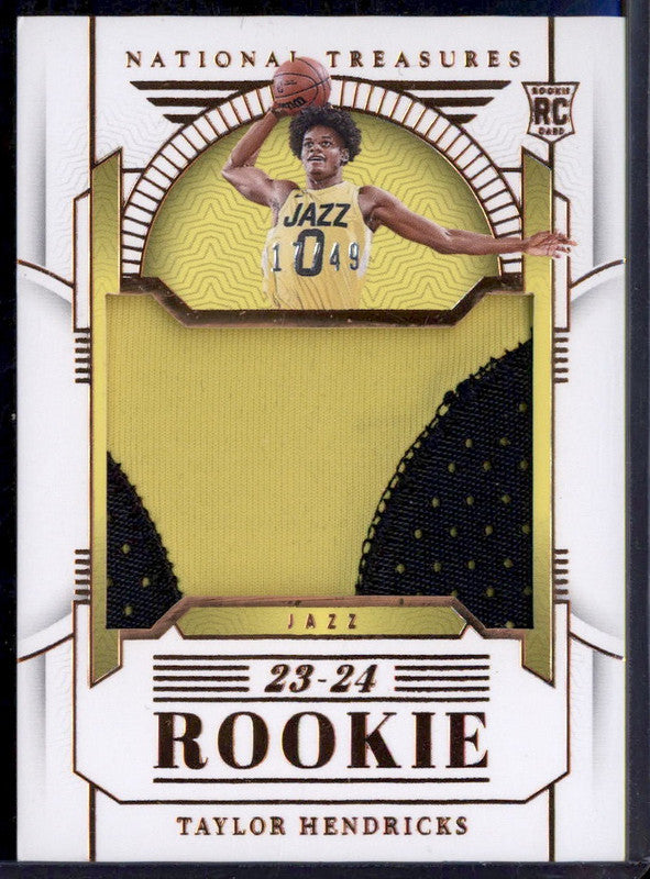 2023-24 Panini National Treasures Bronze #153 Taylor Hendricks RC /49 ...