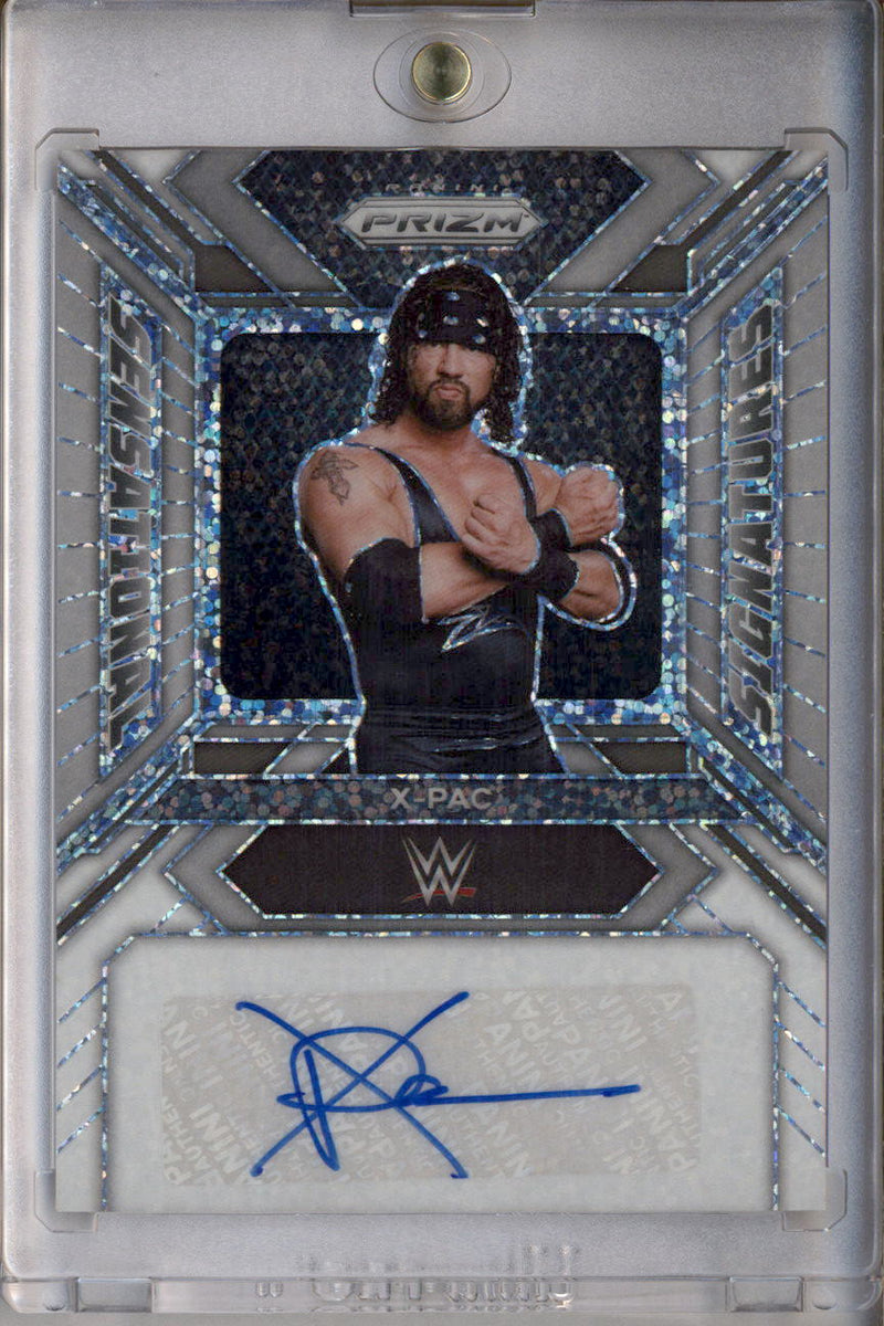 2024 Panini Prizm WWE Sensational Signatures Prizms White Sparkle X-Pa ...