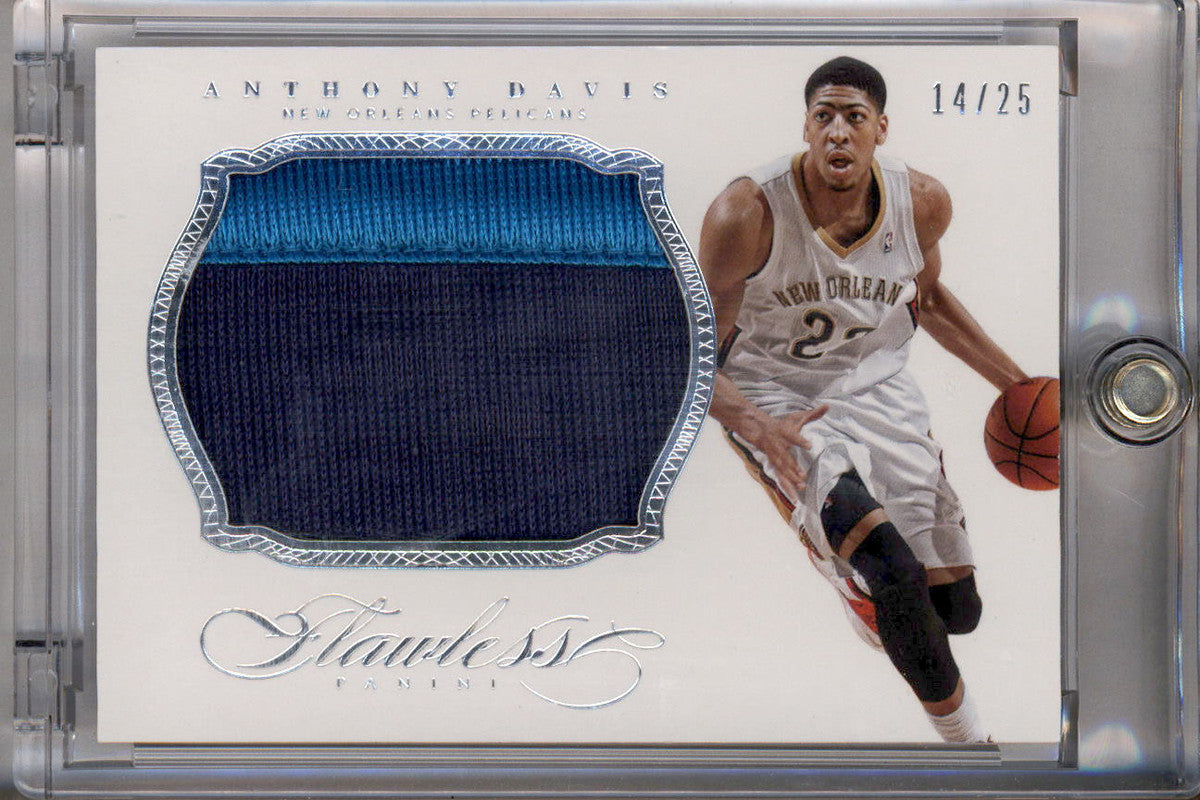2013-14 Panini Flawless Patches #64 Anthony Davis /25 – Burbank Cards