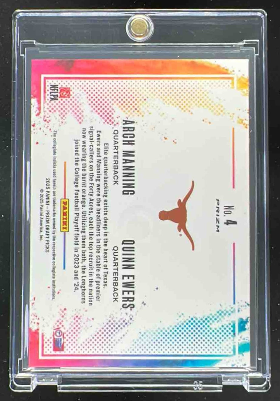 2024 Panini Prizm Collegiate Draft Dual Color Blast SSP Arch Manning Q ...