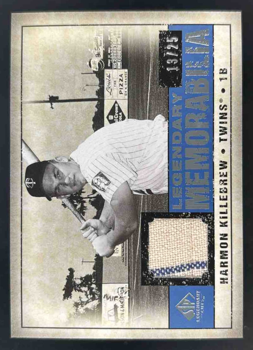2008 SP Legendary Cuts Legendary Memorabilia Dark Blue #HK Harmon Kill ...